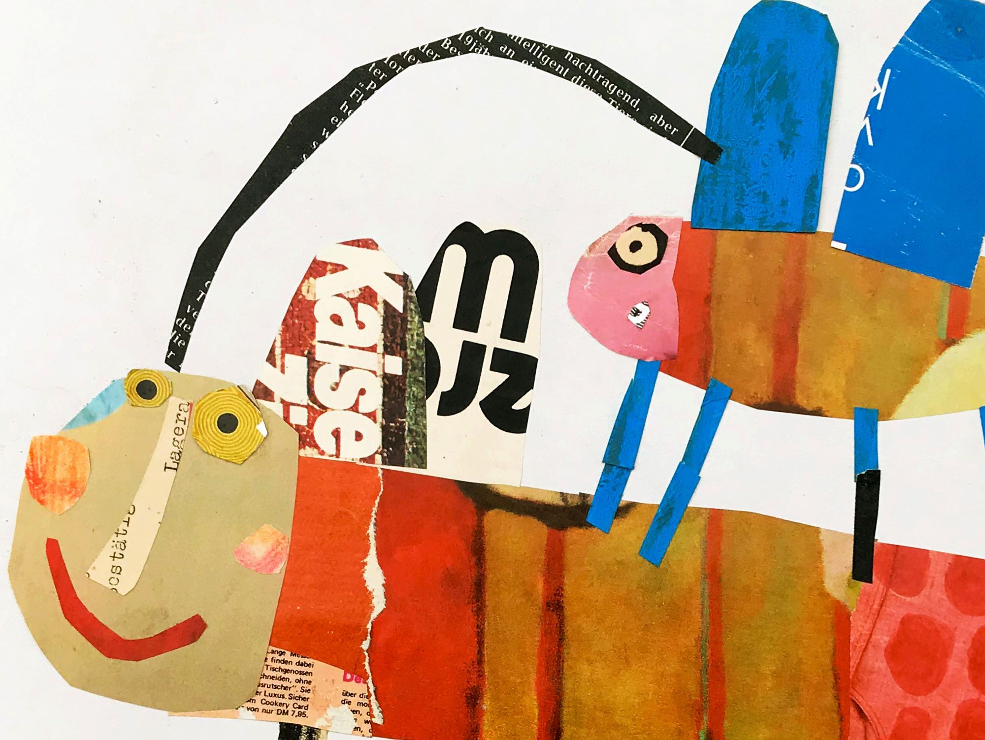 Tierisch beste Freunde. Kinder-Collage-Workshop | Stadt Friedberg